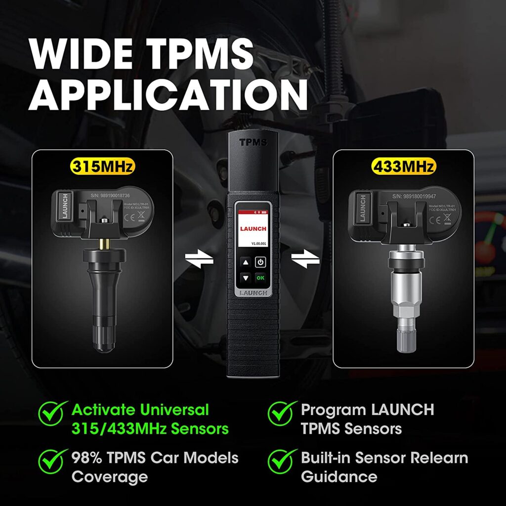 PROGRAMADOR DE SENSORES TPMS LAUNCH TS GUN – 8000 RPM TOOLS